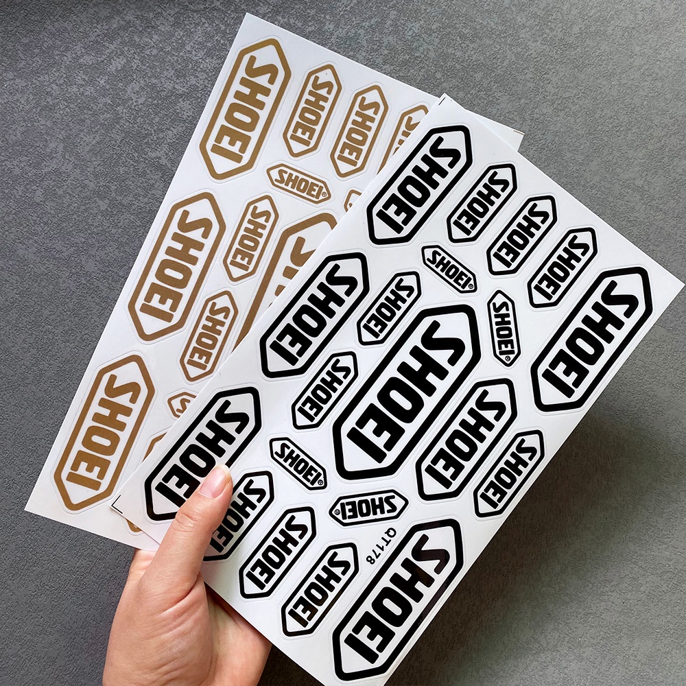 Reflective Helmet Stickers SHOEI Windshield Glass Sticker MOTO/ Car ...