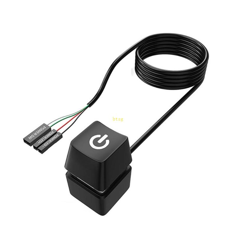 BT Computer Desktop Switch With RGB Light PC Motherboard External Boot ...