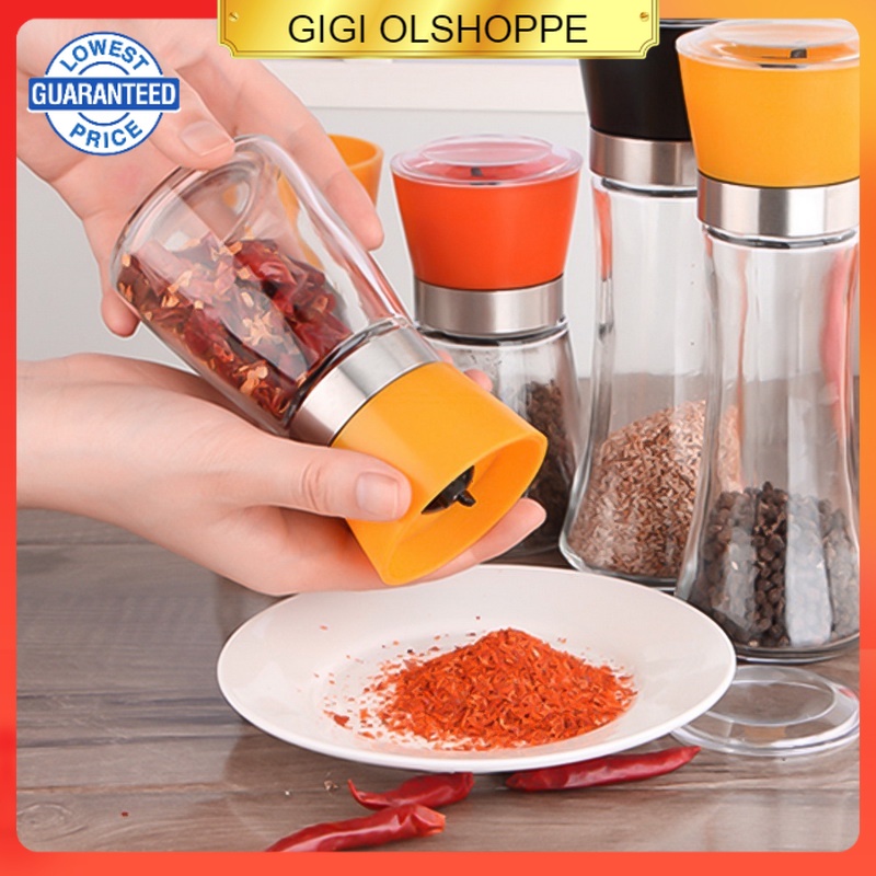 Gigi Pepper Mill Grinder Spice Container Condiment Jar Holder Grinding ...