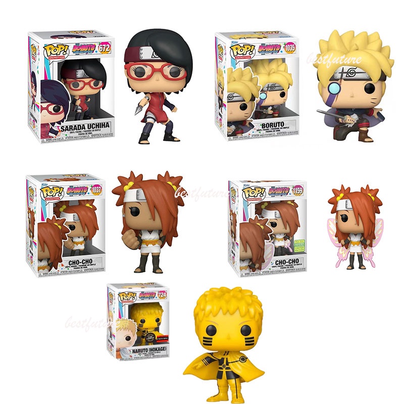 Funko Pop Hokage Uzumaki Naruto Sarada Boruto Chio-chio Action Figure ...