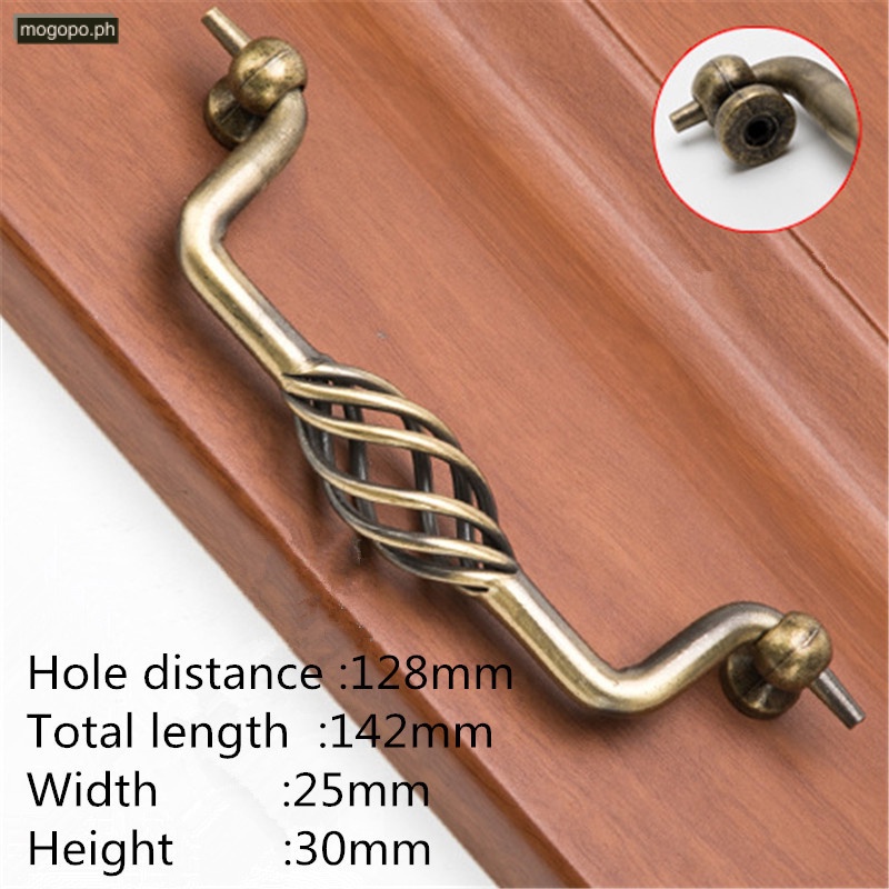 European Bird Cage Cabinet Handle Black American Modern Closet Drawer ...