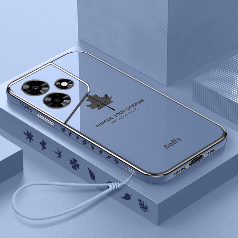 Maple Leaf Style Casing Itel Rs4 S24 S667ln Tecno Spark 10 Pro 10c Ki5q Ki5k Ki7 Camon 20 Pro
