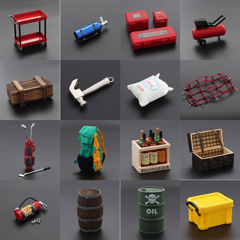 RC Car Scene Simulated Decorations Tool Accessories for 1/10 Crawler ...
