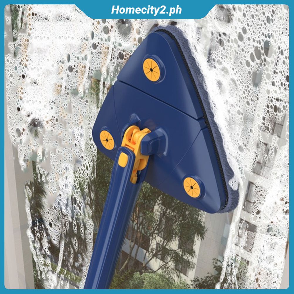 [Ready] [Ready] Extended Triangular smear MOP Rotary Free Hand 360 Twist Self Squeeze Telescopic ...