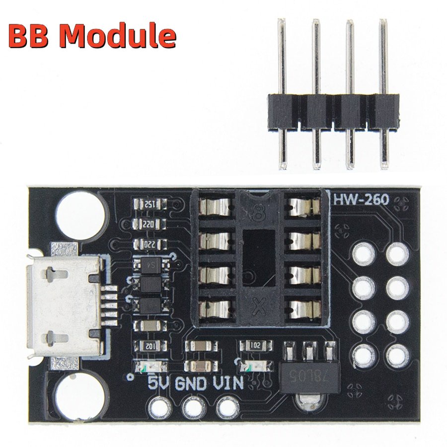 Development Programmer Board for ATtiny13A/ATtiny25/ATtiny45/ATtiny85 ...