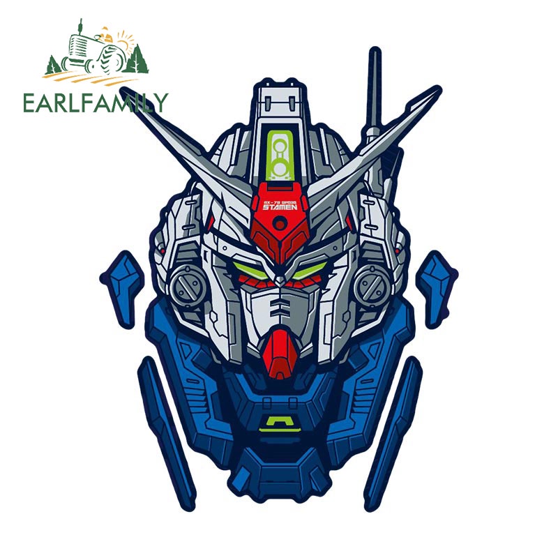 EARLFAMILY 13cm x 10.0cm Gundam Car Sticker Motorcycle Helmet ...