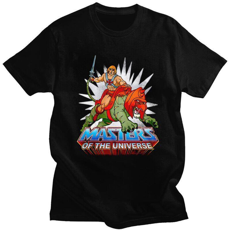 Classic Retro He-Man Masters Of The Universe T Shirt Homme Cotton Tee ...