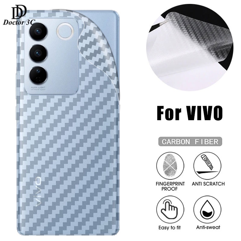 Carbon Fiber Sticker Back Film For VIVO V60 V50 V40 Lite V50E V40E V30 ...