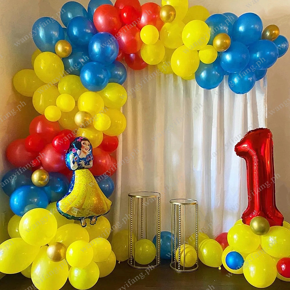 80pcs Disney Snow White Princess Theme Party Balloons Arch Garland Kit ...