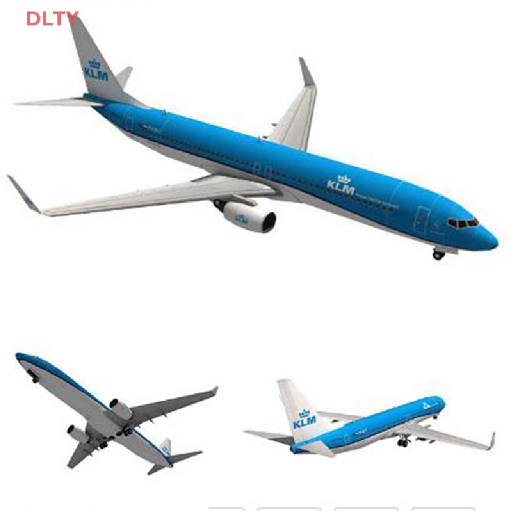 DL 1:100 Boeing 737 Aircraft Dutch Airlines 3D Paper Model DIY Handmade ...