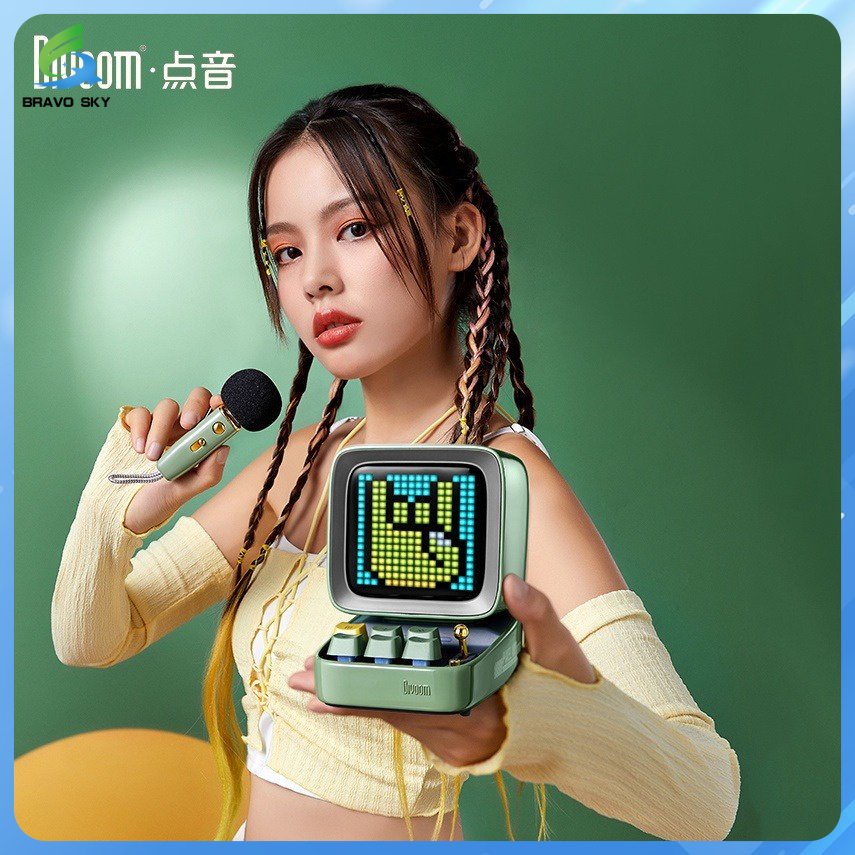 【COD】Divoom Ditoo Mic Pixel Speaker Home KTV Karaoke Microphone Divoom ...