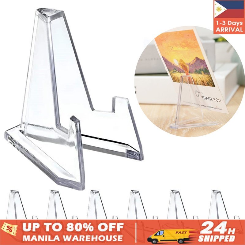 Triangle Display Stand Plastic Storage Rack Tripod Business Card ...
