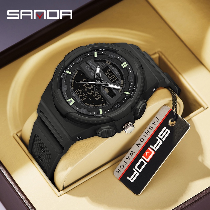 Sanda's Popular Electronic Quartz Solid Color Simple, Fashionable ...