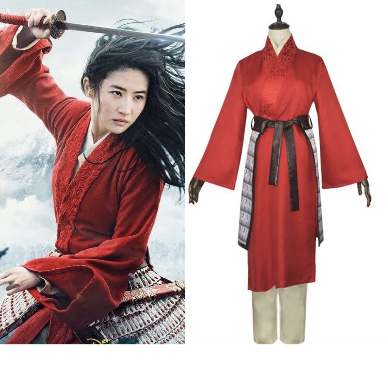 Movie Hua Mulan Dress Cosplay Stage Performance Costumes Kids Women ...