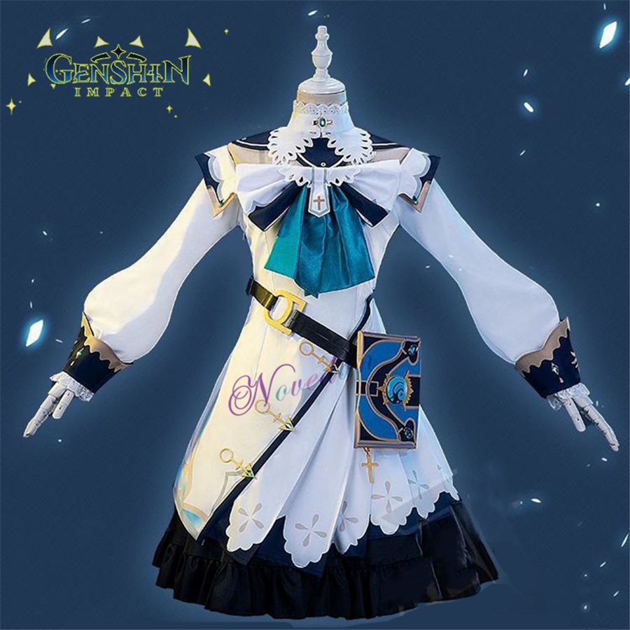 Genshin Impact Cosplay Barbara Costume Halloween Party Anime Game ...