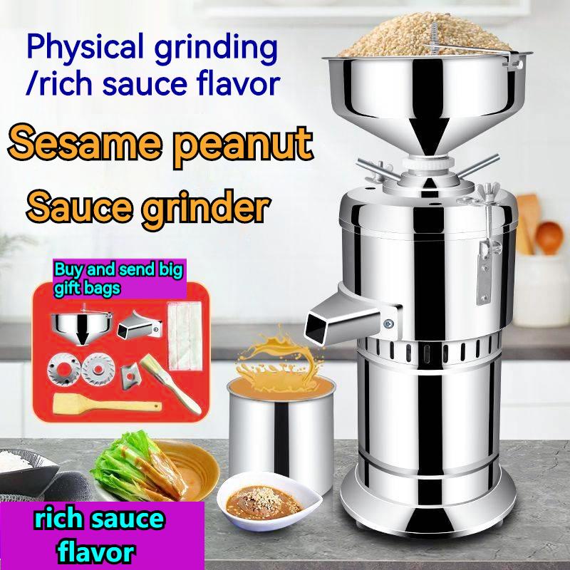 Stainless steel sesame paste grinder Commercial peanut butter grinder ...