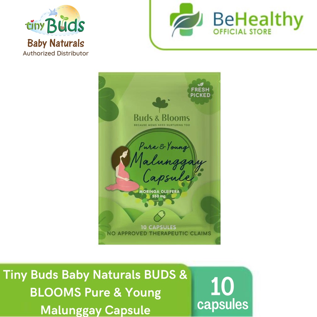 Tiny Buds Baby Naturals BUDS & BLOOMS Pure & Young Malunggay Capsule ...