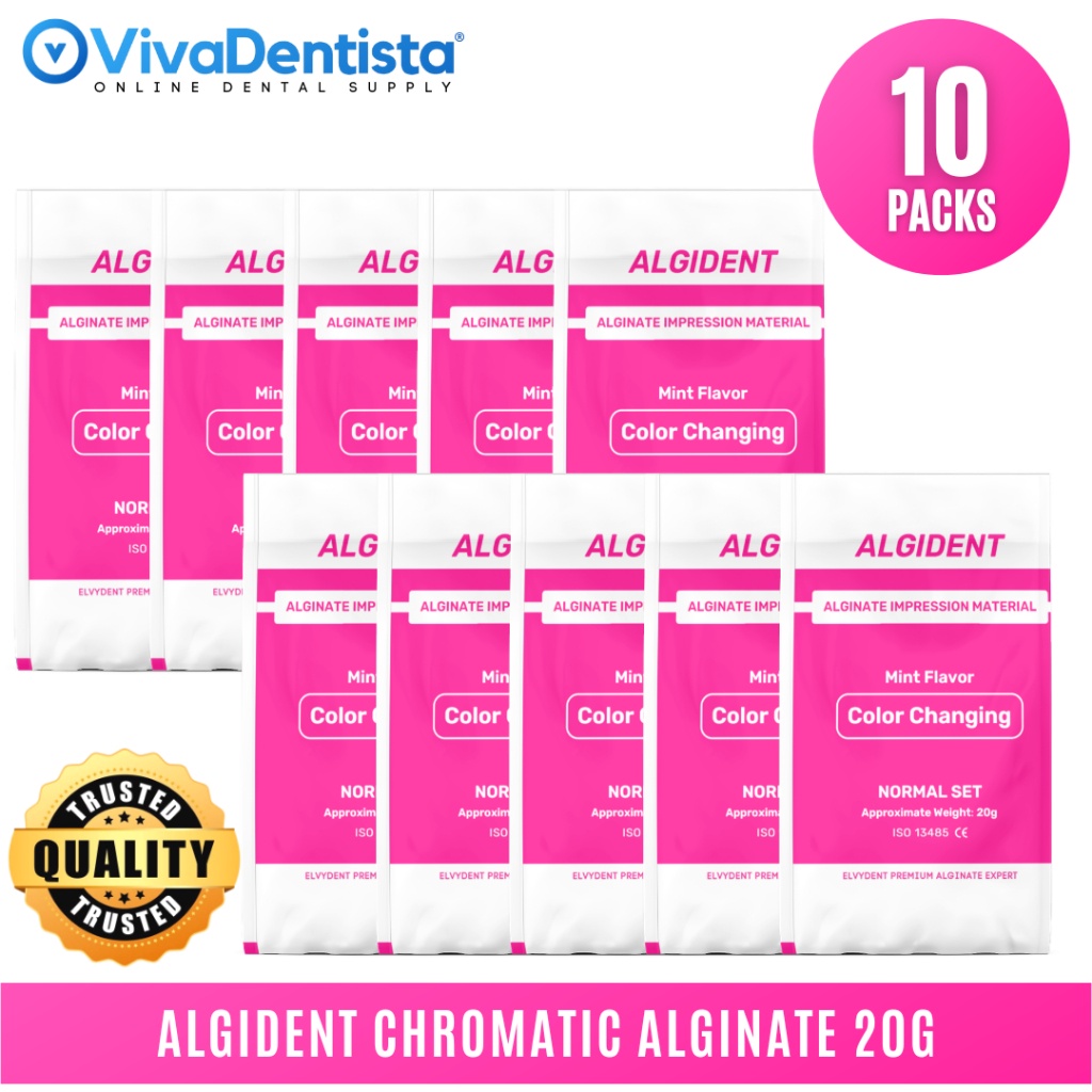 ALGIDENT Chromatic Dental Alginate Impression Material 20g x 10packs ...