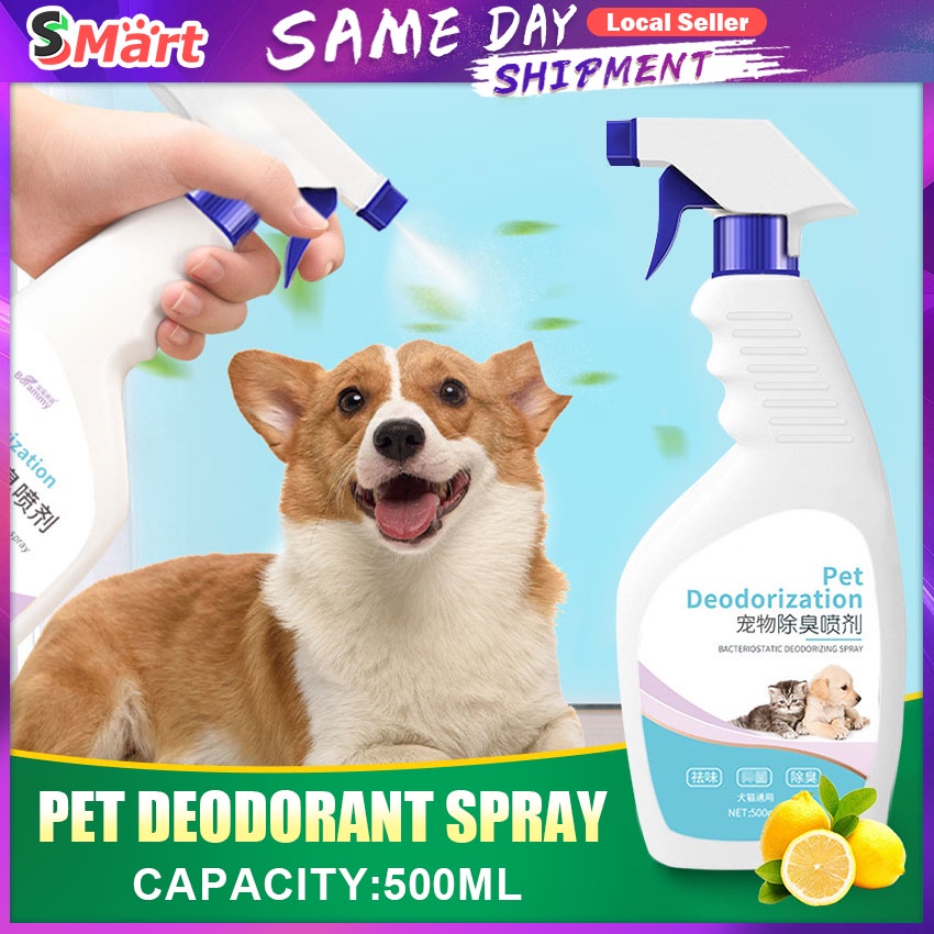 【In Stock】500ML Pet Deodorant Spray Deodorizer Cat litter Spray ...