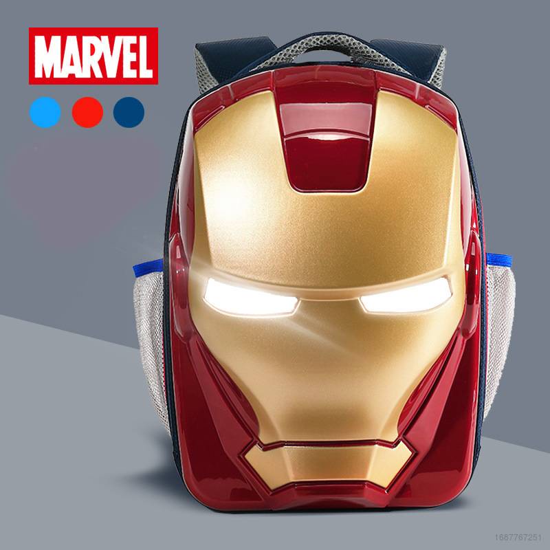 GT2 Iron Man Spider-Man Backpack for kids Student kindergarten Large ...