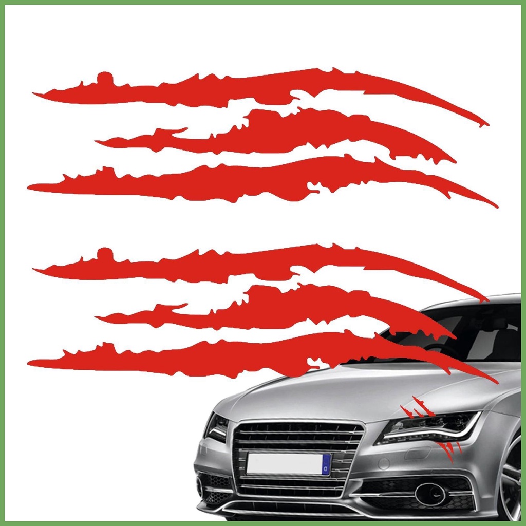 Claw Marks Headlight Decal Car Styling Ghost Claw Scratch Stripe Marks ...