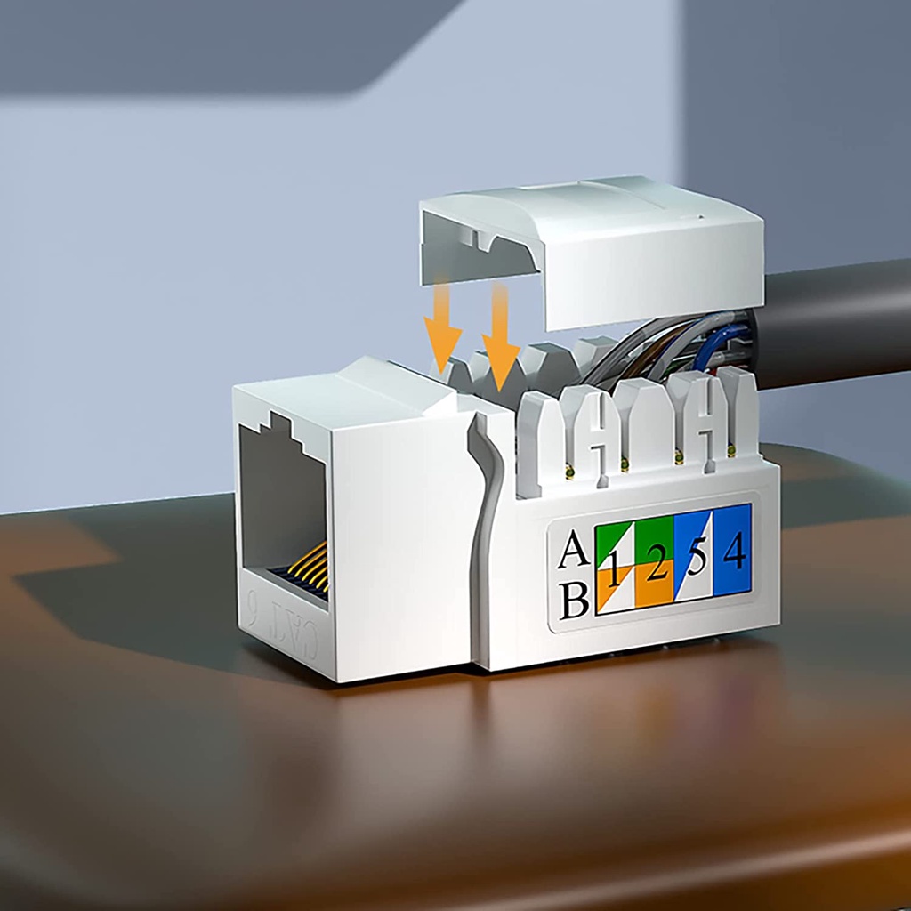 12.12 ZoeRax 1PCS Cat5e Cat6 Keystone Jack, RJ45 Keystone Jack, Cat6 ...