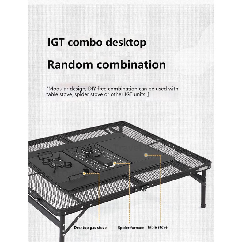 Naturehike Steel Mesh Adjustable IGT Compatible Camping Grill Stove ...