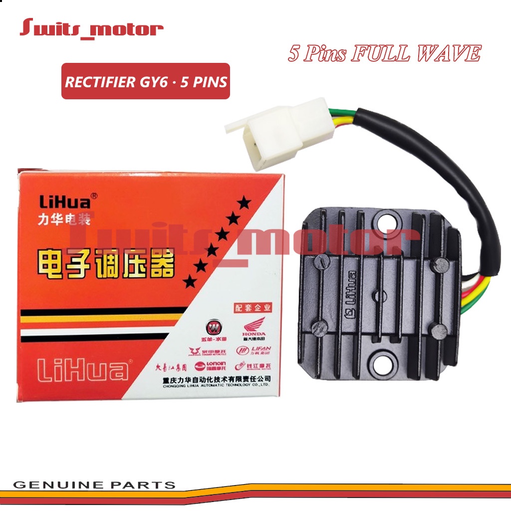 GY6 Regulator Rectifier(5 Pins FULL WAVE) Direct Supplier | Shopee ...