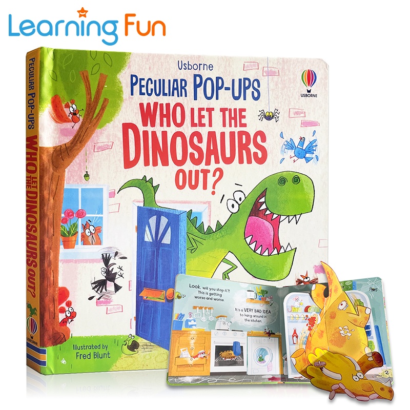 Usborne Pop-UPS Who Let The Dinosaurs Out? Educational Picture Books ...