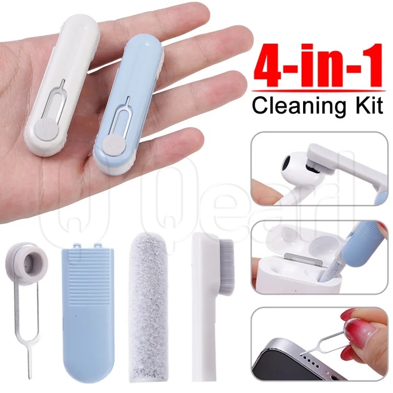 4-in-1 Earphone Cleaning Pen Kit/ Mini Computer Keyboard Dust Remover ...