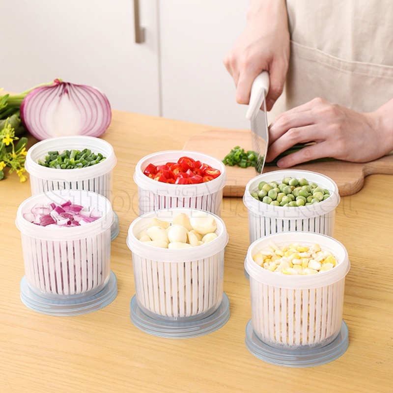 [ Featured ] Ginger Onion Garlic Drain Box Fruit Veggie Fresh-keeping ...
