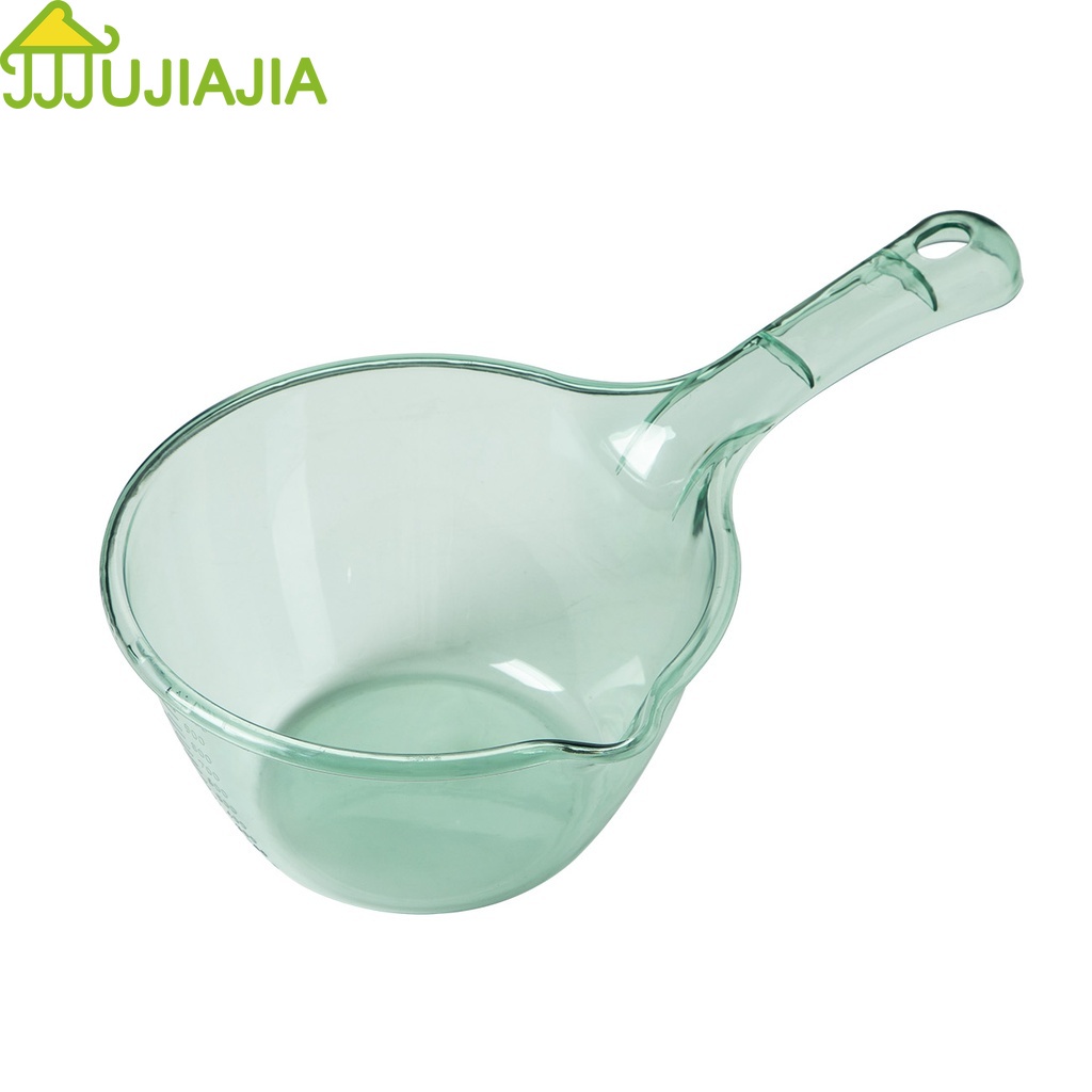 JUJIAJIA Creative Long Handle Thickened Transparent Plastic Water Ladle ...