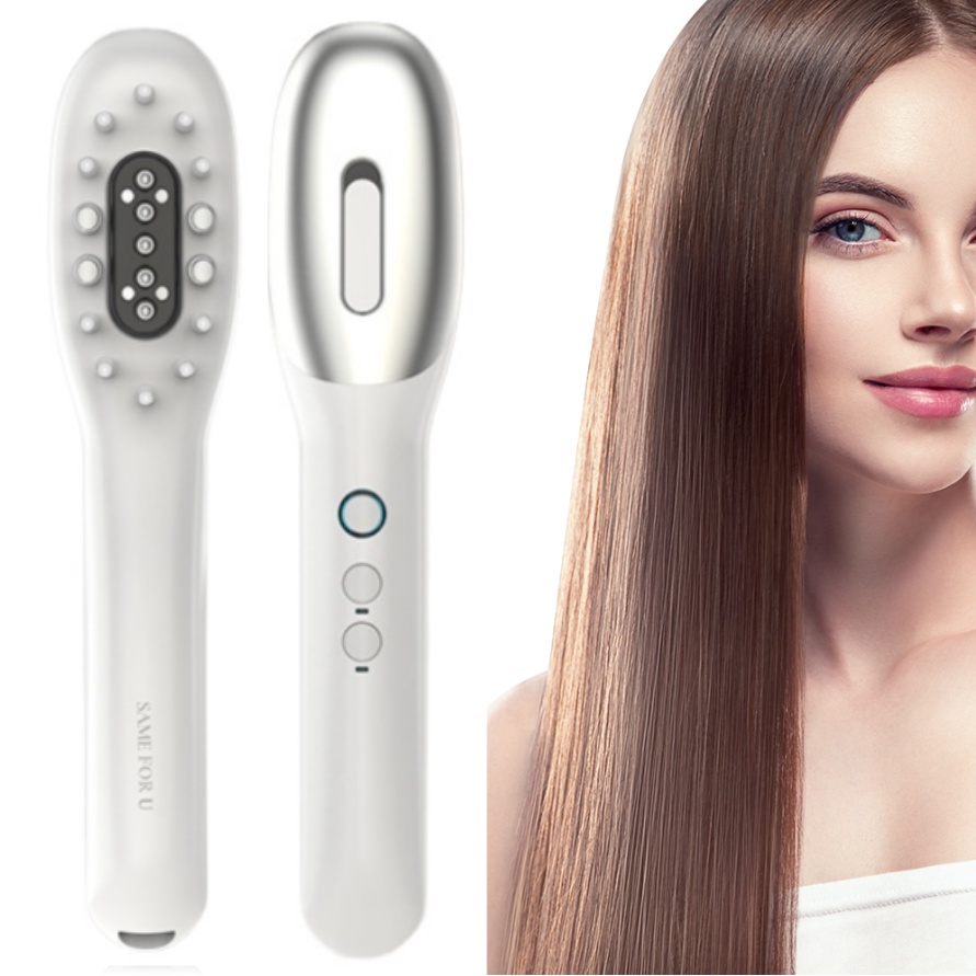 Electric RF Hair Growth Comb Infrared Therapy Treatment Vibration Scalp ...