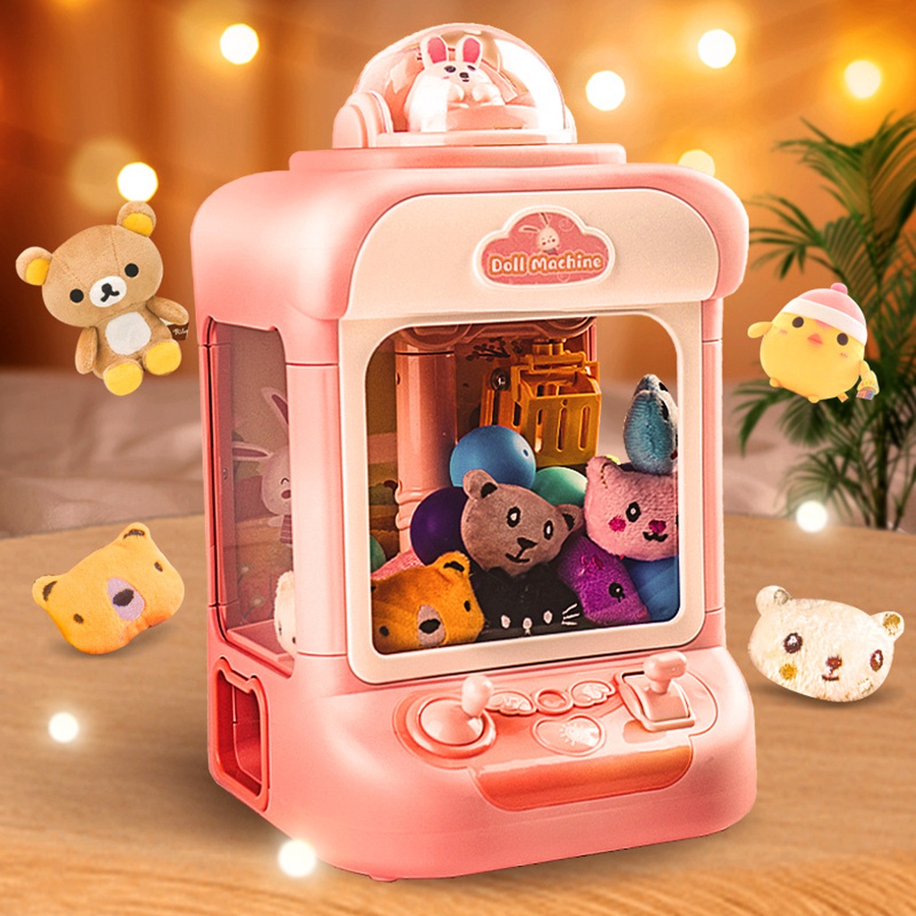 Alphar Toys Mini claw machine toys Crane machine clip doll machine toys ...