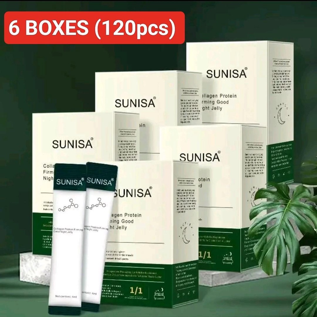 SUNISA COLLAGEN MASK - whitening cooling effect set of 5 boxes | Shopee ...