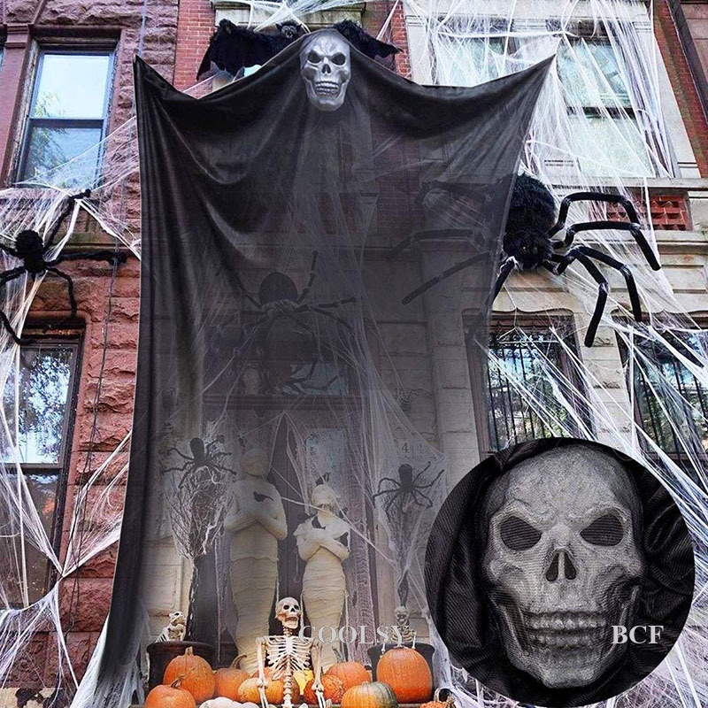 COOLSY Hanging Skeleton Ghost Horror Prop Devil Electric Ghost Doll ...