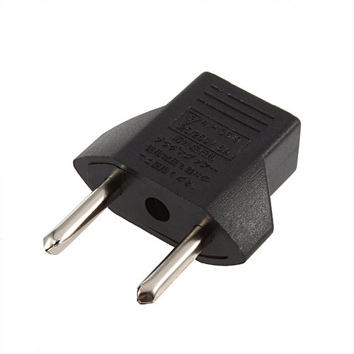 EU-Plug Adapter 2-Pin to EU-2-Round Pin Plug Socket | Shopee Philippines