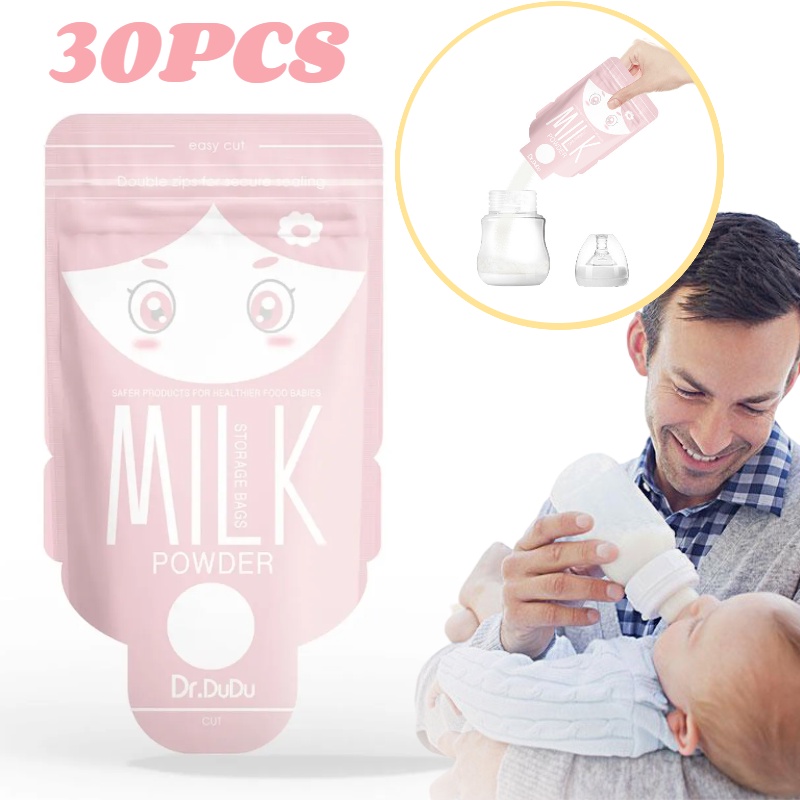 30PCS Milk Powder Bag Baby BreastMilk Storage Bags Disposable Portable ...