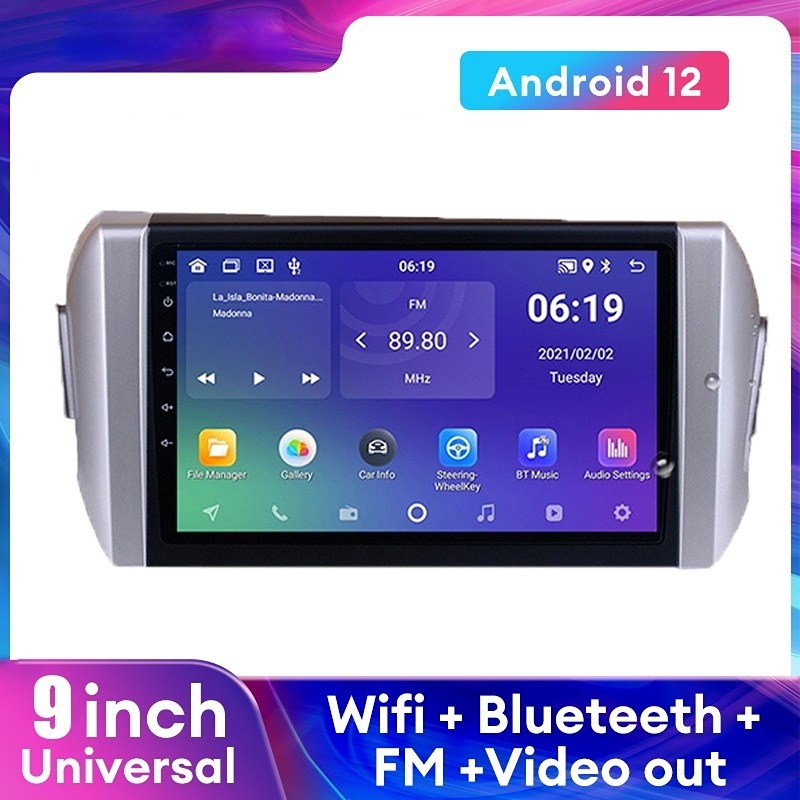 Android 12 9inch Car Player For Toyota Innova 2015-2018 Navigation ...