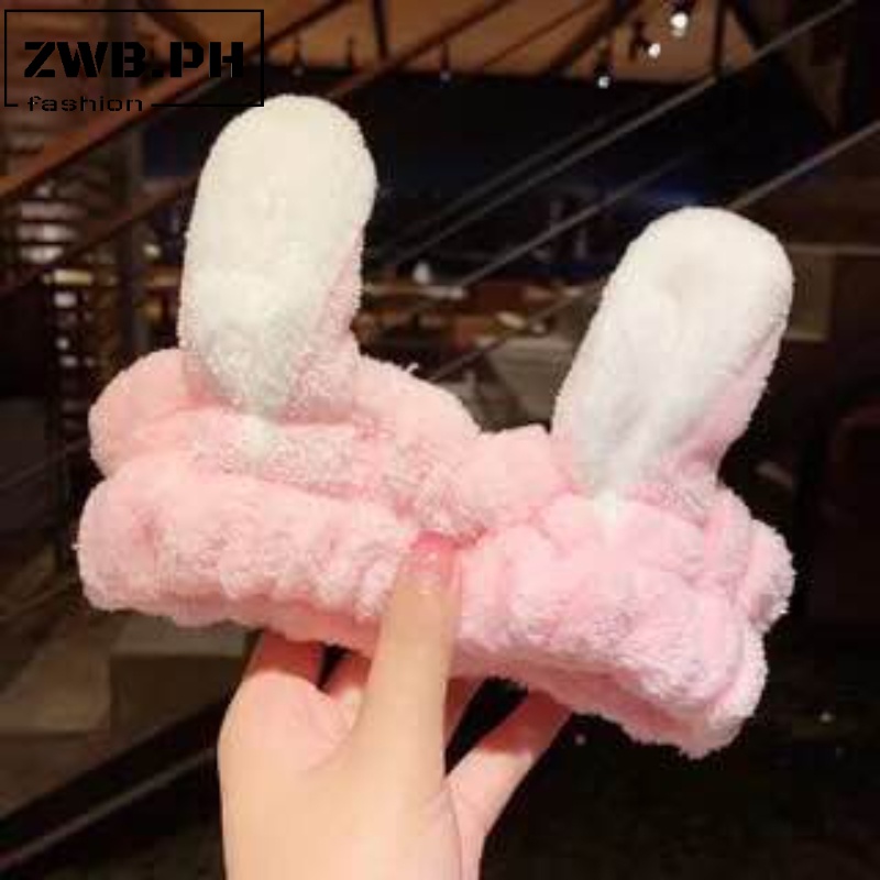 ZWB Korean Plush Rabbit Big Ears Headband | Shopee Philippines