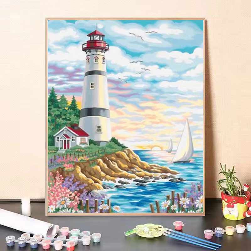 Nong Yang-30*40cm-color by number painting--Sea of Clouds Sailing ...