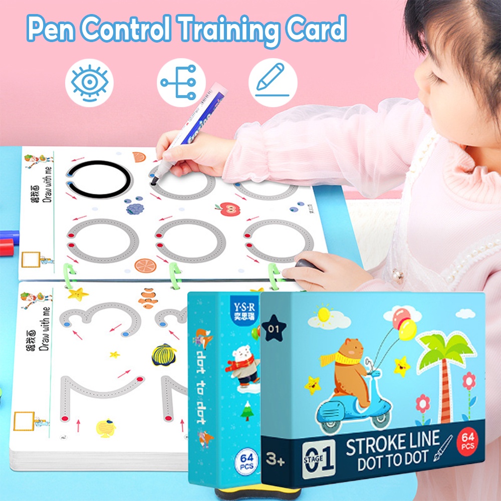Magic Tracing Workbook Preschool Educational Toys for Kids Preschool ...
