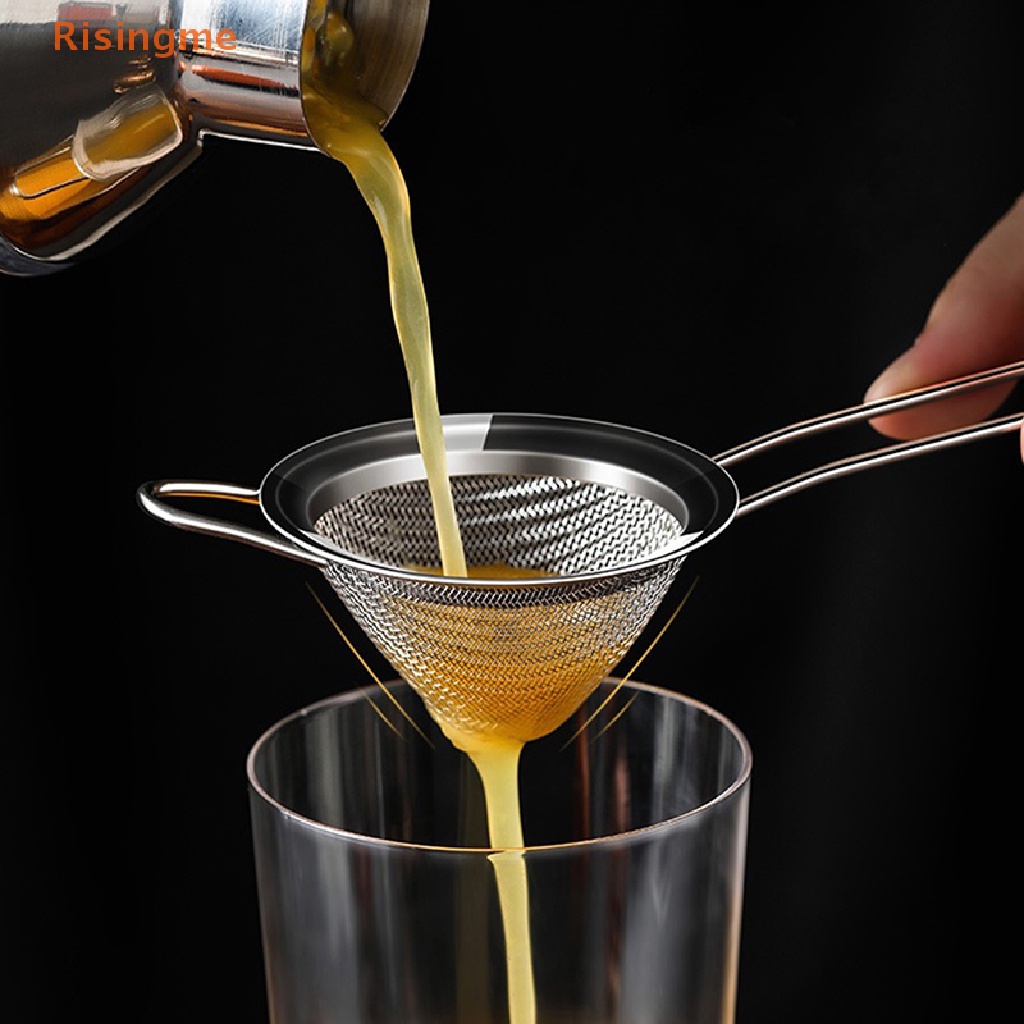 [Risingme] Fine Mesh Stainless Steel Conical Strainer Cocktail Bar ...