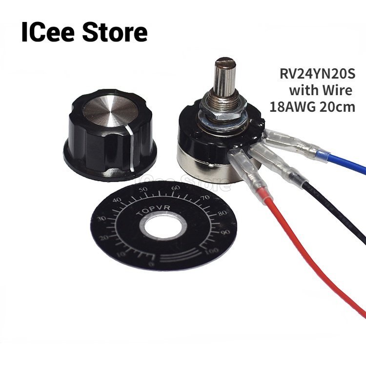 Potentiometer RV24YN20S with Wire 20cm B102 B202 B502 B103 B203 B503 ...