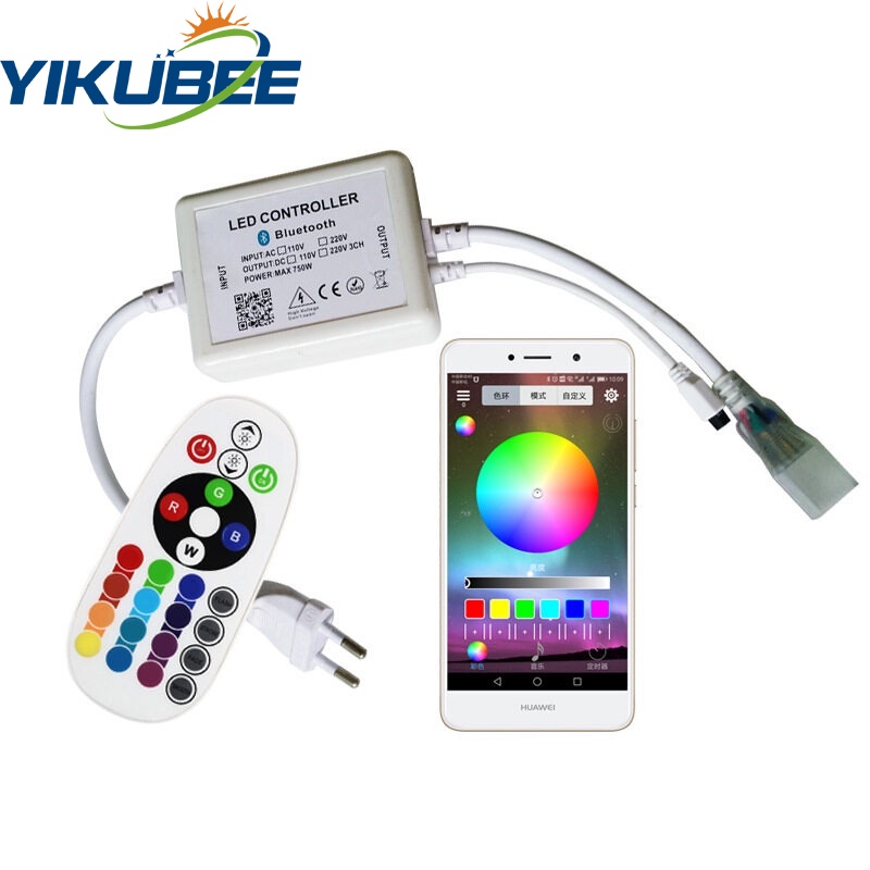5050 RGB 220V Bluetooth Controller LED Strip Control for Phone ...