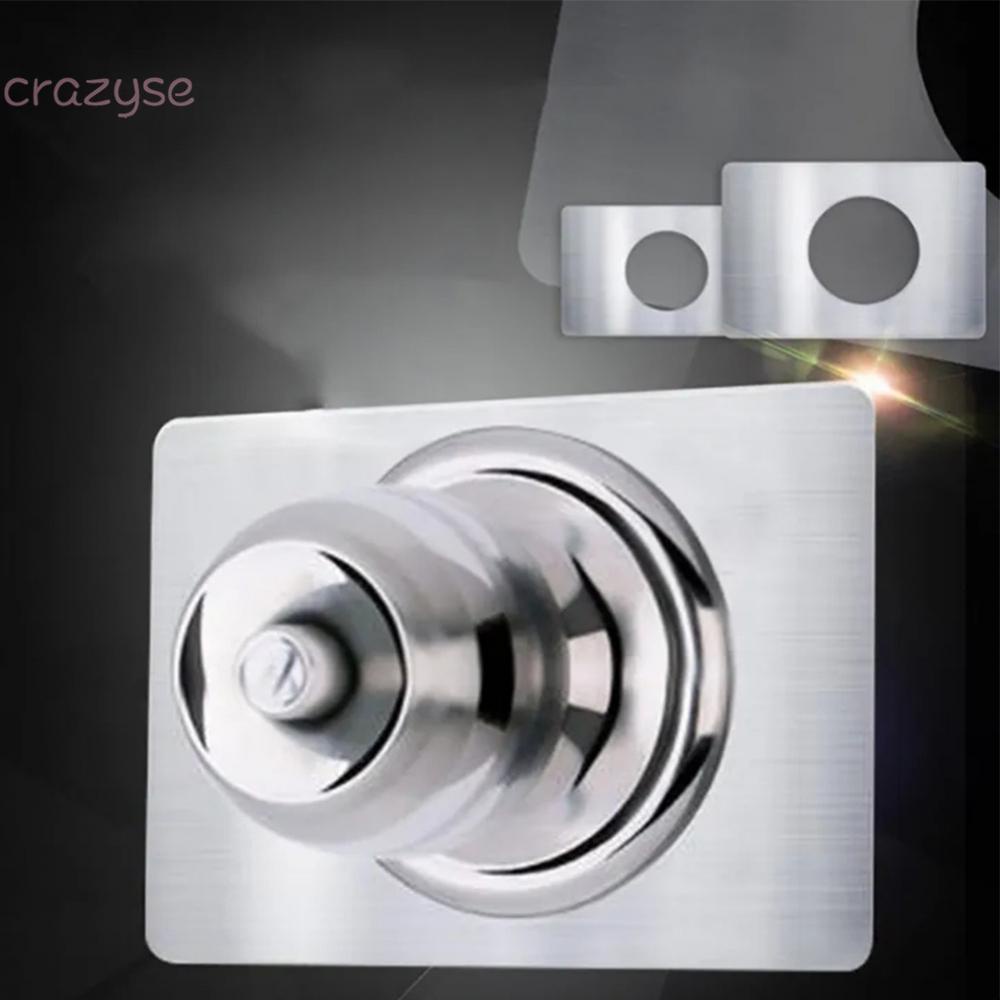 【CRAZYSPE】Doors Lock Plate With Tape 2Pcs Ball Lock Deadbolt Door Knob ...