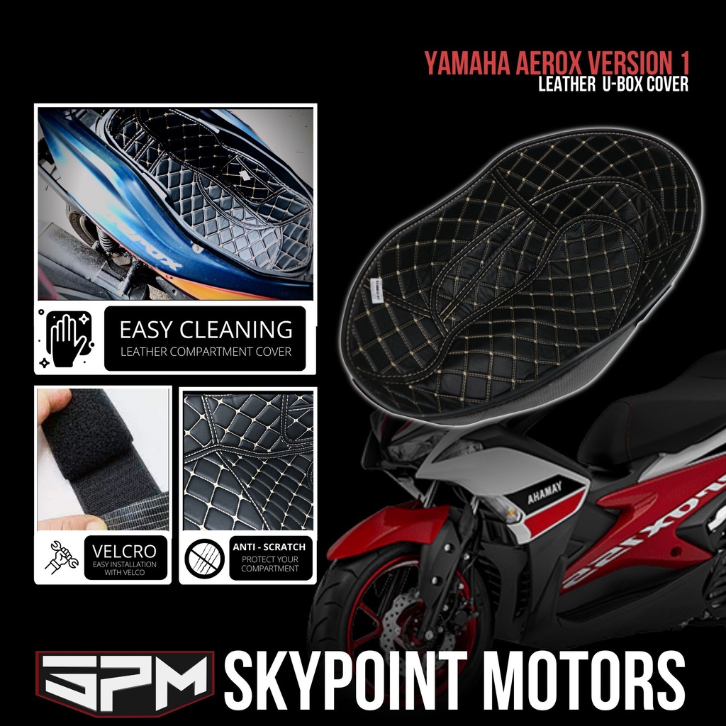 YAMAHA AEROX 155 V1 & V2 UBOX LEATHER PROTECTOR (9702) | Shopee Philippines