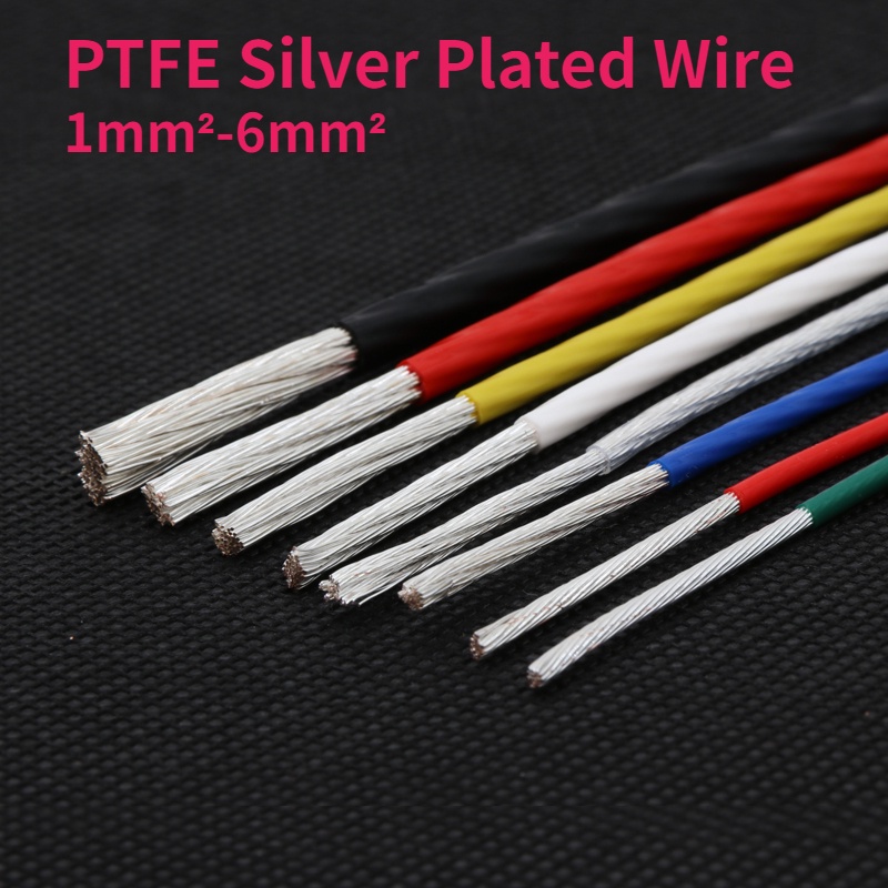 1 Meter Silver Plated PTFE Wire High Purity OFC Copper Cable For 3D ...