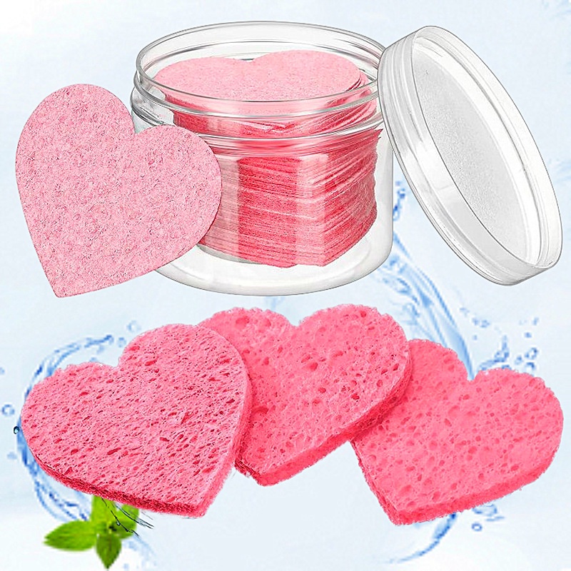 10 Pack Round Cellulose Facial Sponges | Shopee Philippines