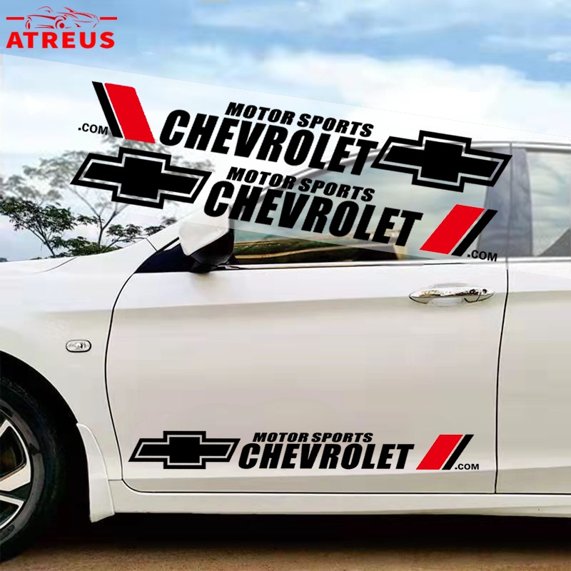 Chevrolet Car Stickers Auto Door Side Body Decor Decals Anti-scratch ...